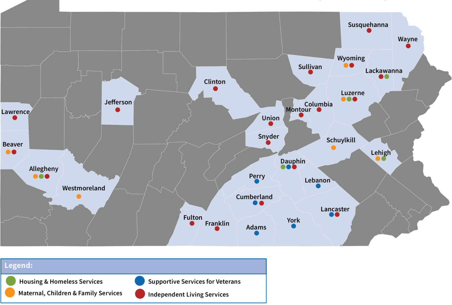 VOA Pennsylvania services