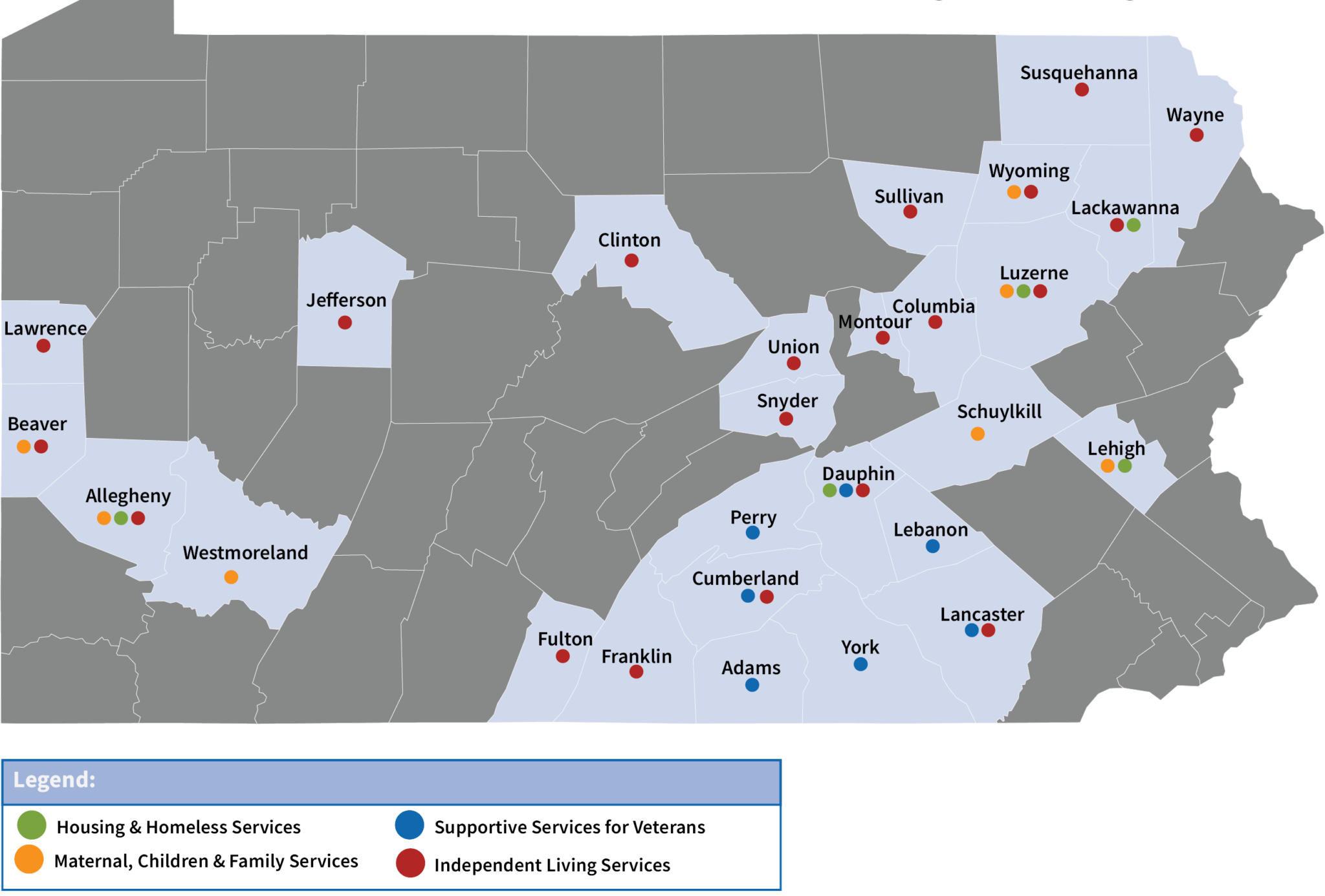 VOA Pennsylvania services